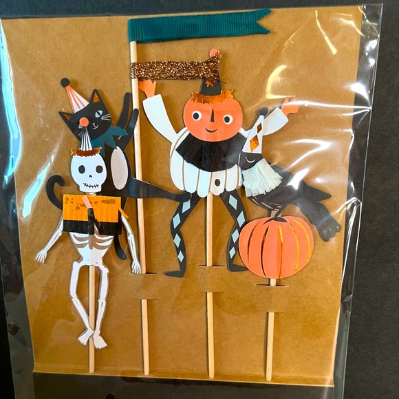 Meri Meri | Holiday | 4 Halloween Meri Meri Vintage Style Cake Toppers ...